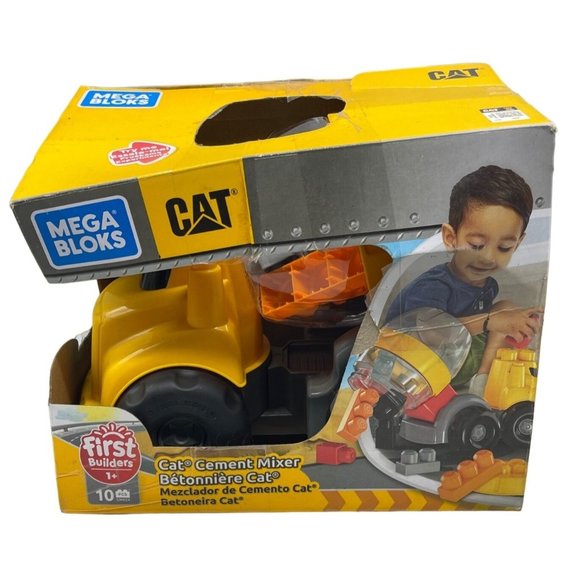 mega bloks cat | Toys | Mega Bloks Cat Cement Mixer St Builders 1 Plus ...